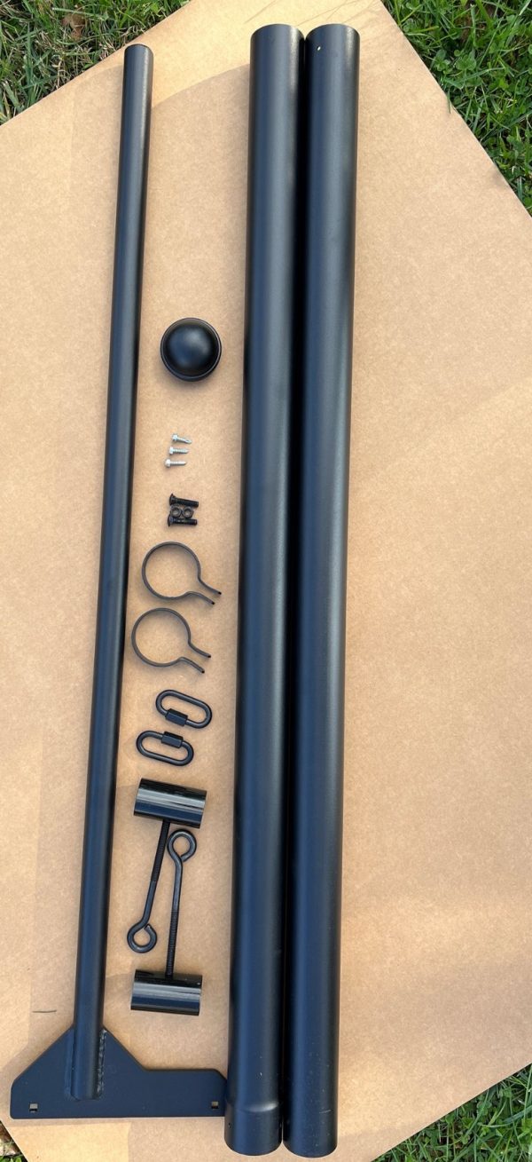Sign post with hangers in galvanized steel for signs up to 36